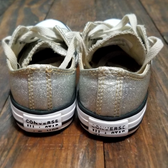 Converse | Shoes | Silver Glitter Converse | Poshmark